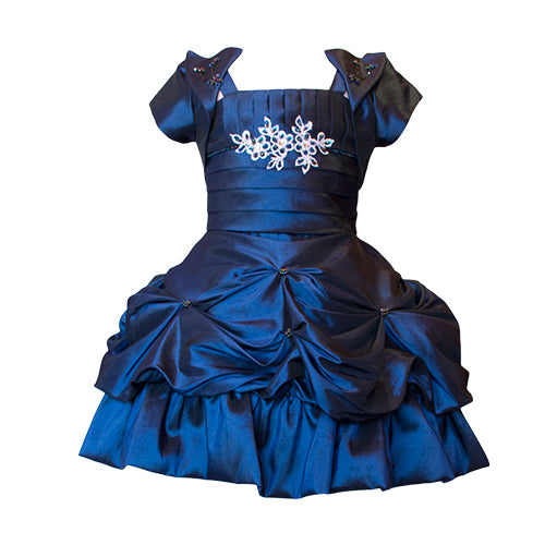 Nia - Blue - Girls Dress – Lil Miss Dress Up
